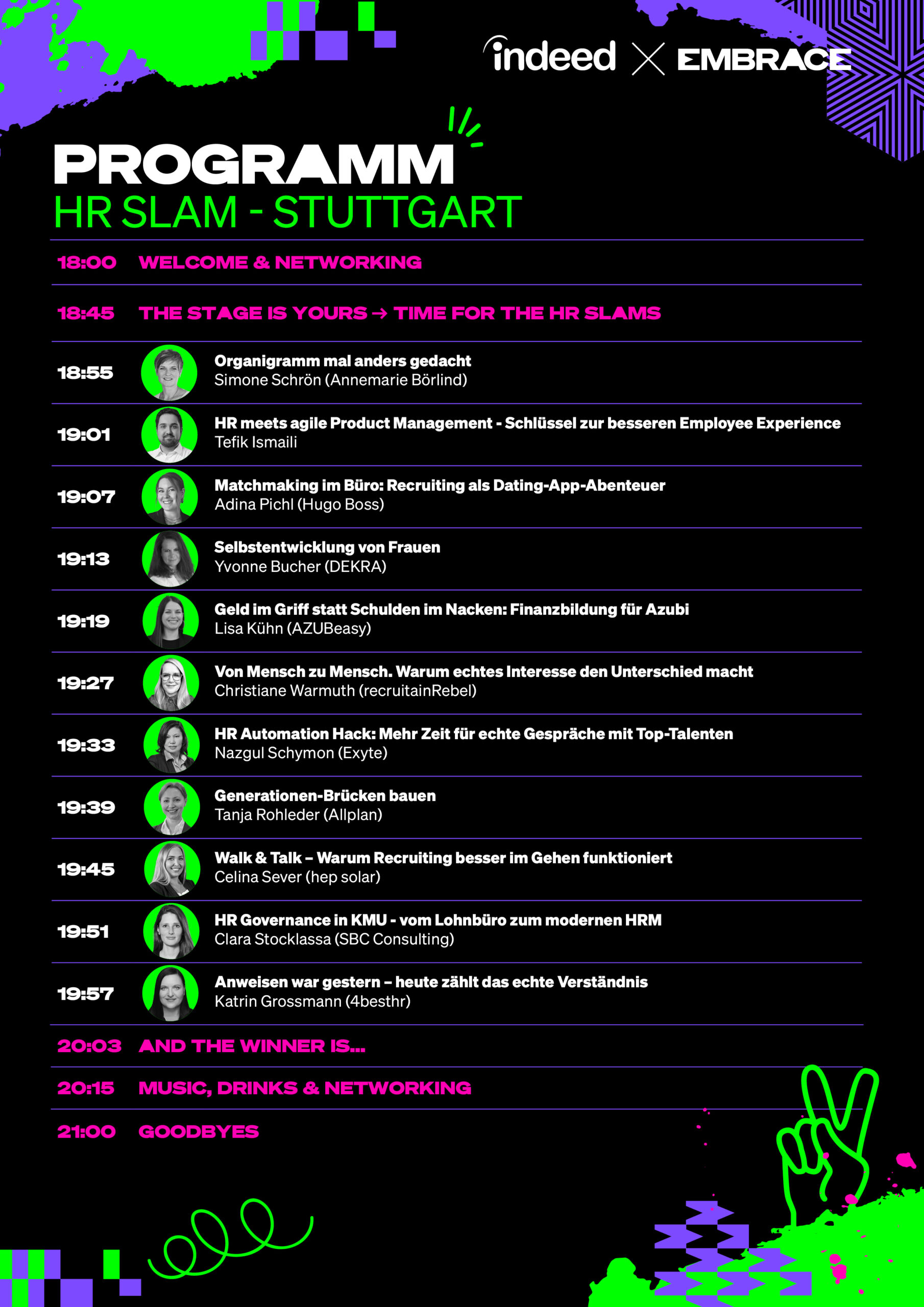 EMBRACE HR SLAM – Das neue Afterwork Format